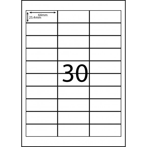 Labels 30 Per Sheet Template Doctemplates Gambaran